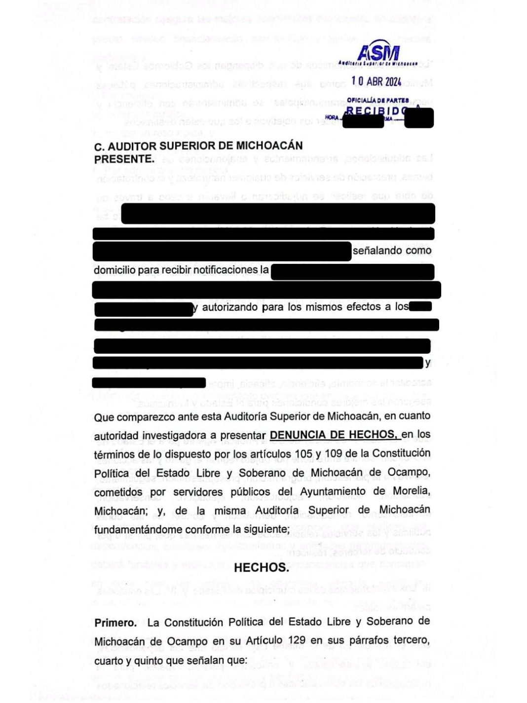Denuncian a Alfonso Martínez por cohecho, lavado de dinero y ...